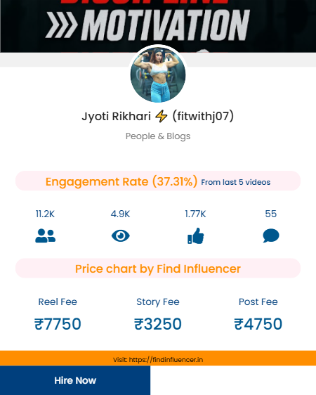 Jyoti Rikhari Promotion Price: How Much Does It Cost to Hire Her for a ...